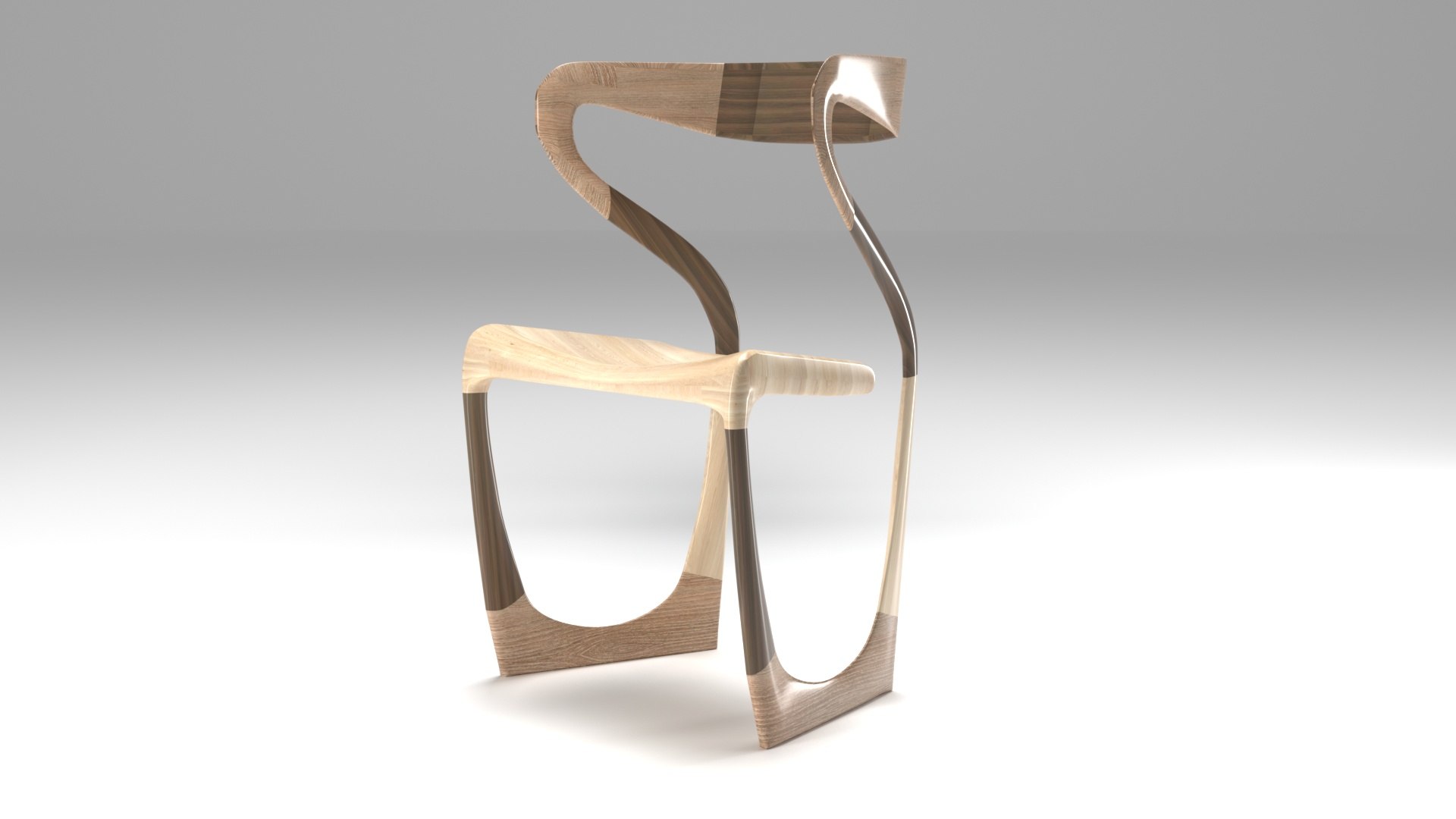 3D S Chair Handmade Abstract Wooden Chair By Tom Vaughan - TurboSquid ...
