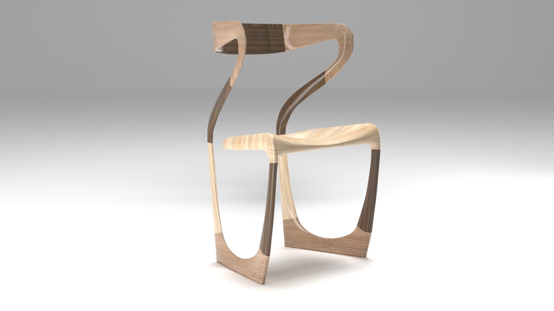 3D S Chair Handmade Abstract Wooden Chair By Tom Vaughan - TurboSquid ...