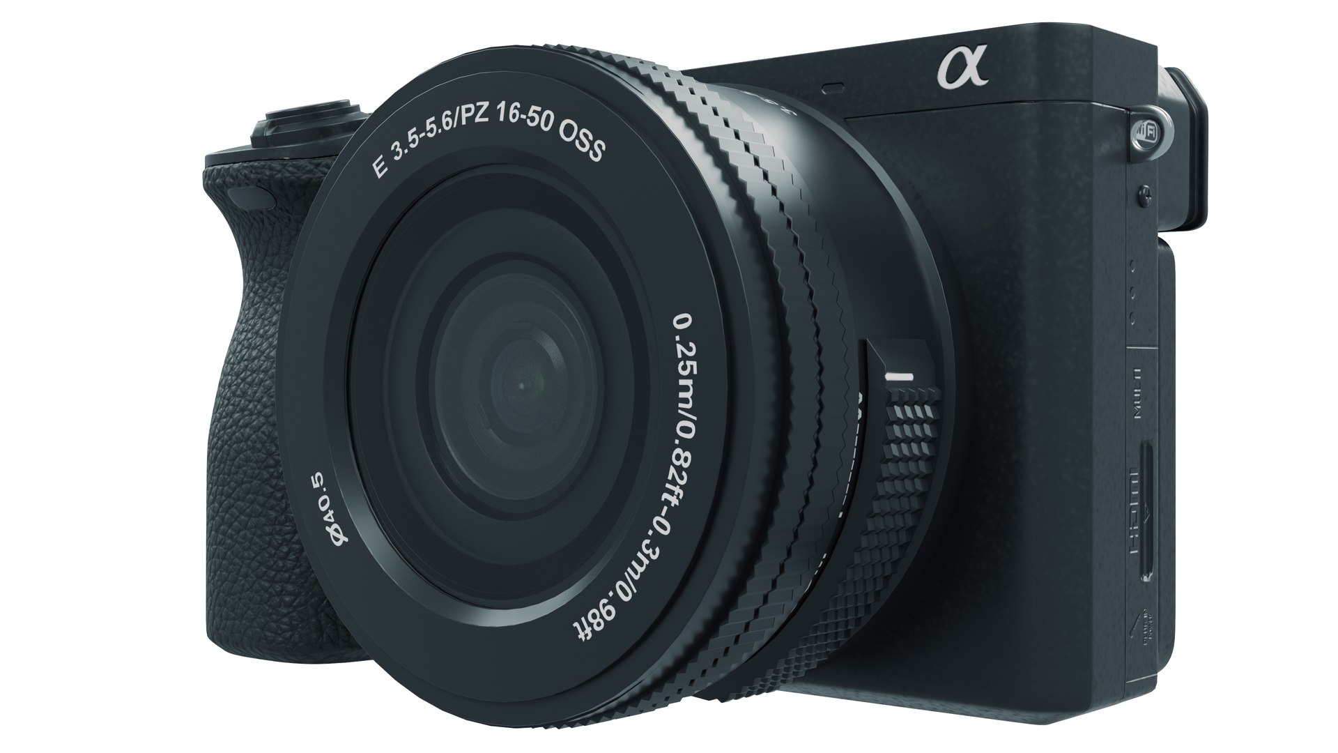 Sony Alpha ILCE-6600 Mirrorless Digital SLR Camera 3D model ...