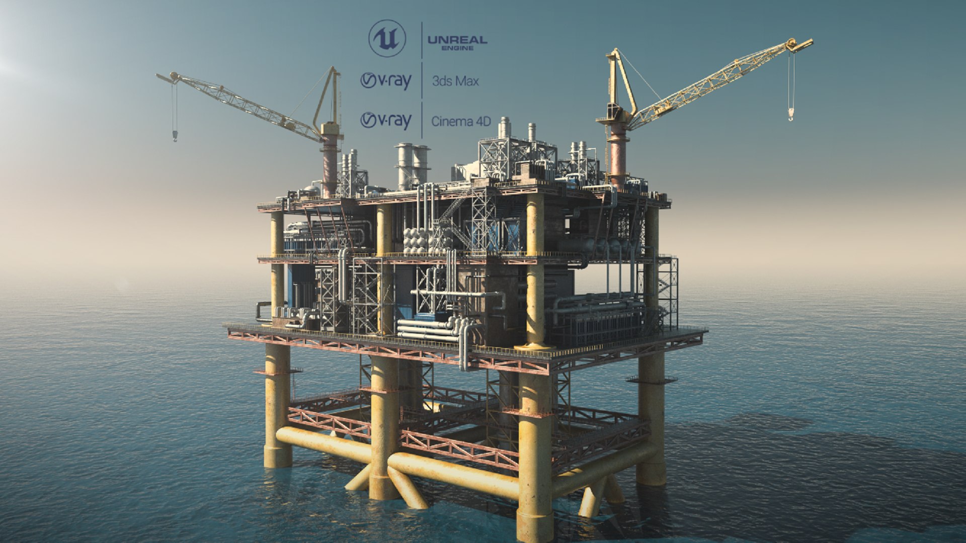 Oil Platform Model - TurboSquid 2185079