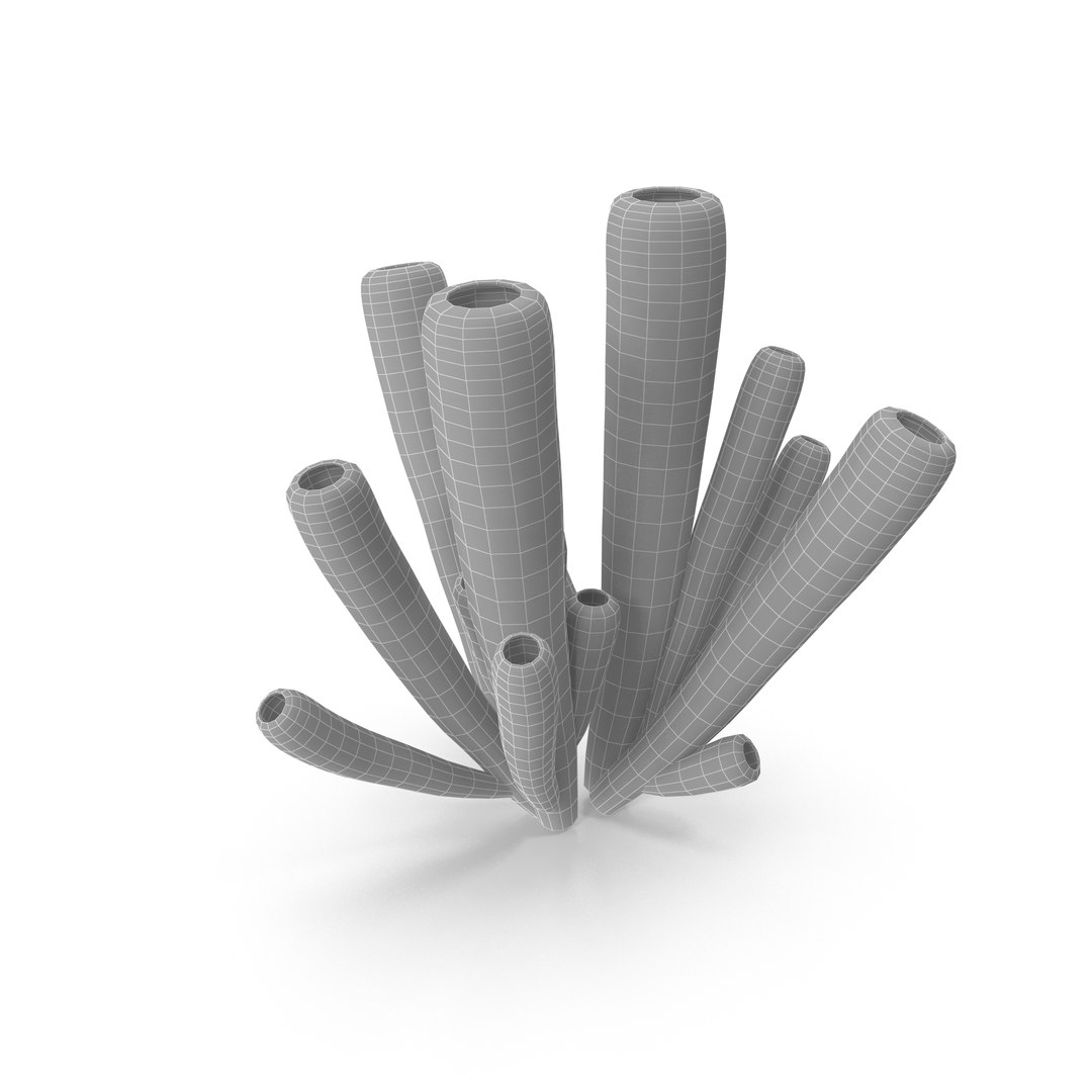 Blue Tube Sponges 3D Model - TurboSquid 2231629