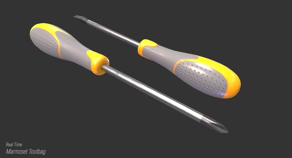 Free 3D modern screwdriver model - TurboSquid 1710232