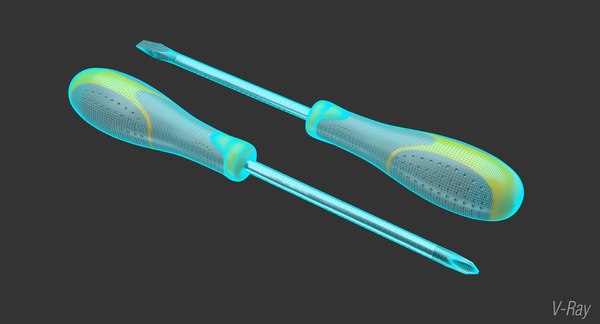 Free 3D modern screwdriver model - TurboSquid 1710232