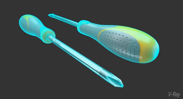 Free 3D modern screwdriver model - TurboSquid 1710232