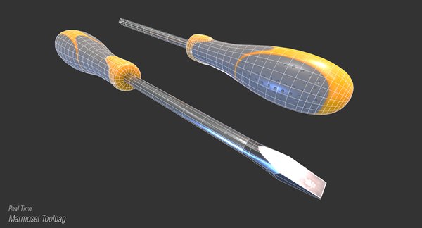 Free 3D modern screwdriver model - TurboSquid 1710232