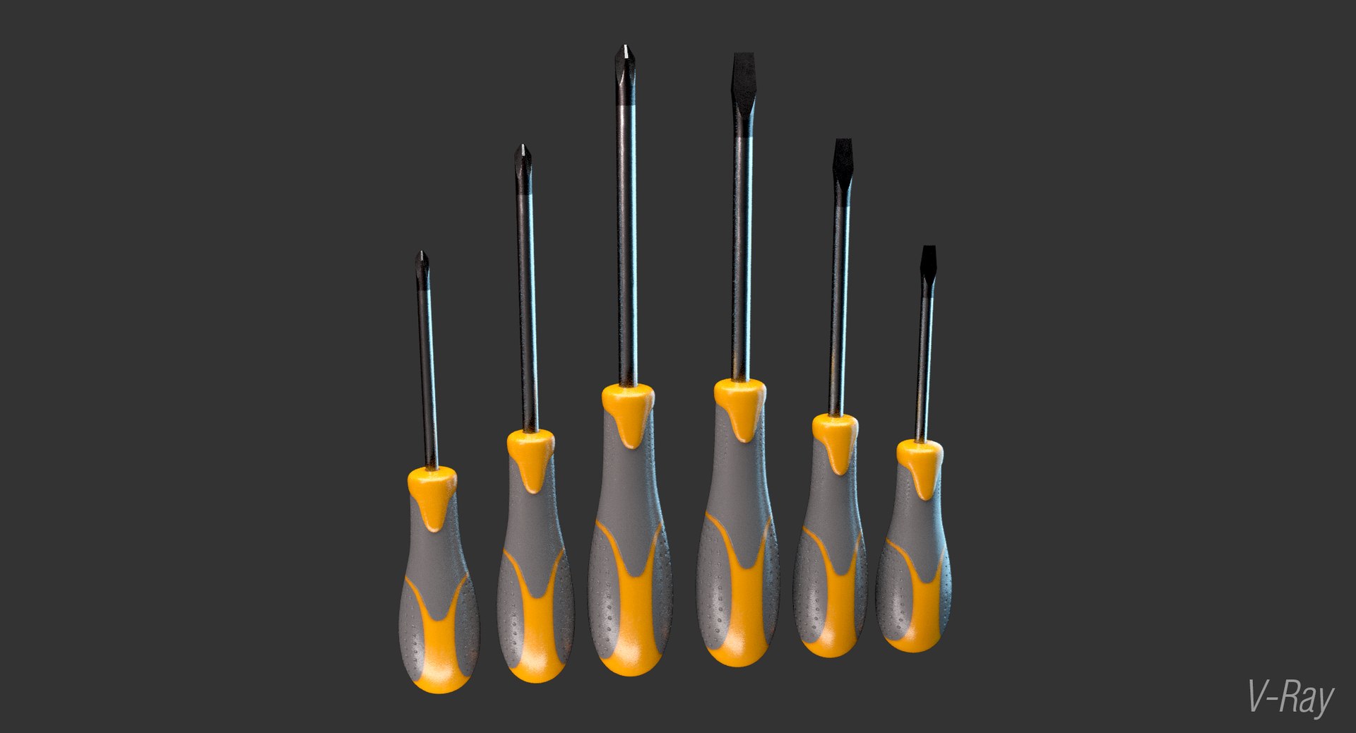 Free 3D Modern Screwdriver Model - TurboSquid 1710232