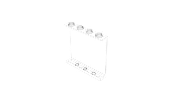 3D transparent lego windows panels model - TurboSquid 1714049