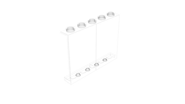 3D transparent lego windows panels model - TurboSquid 1714049