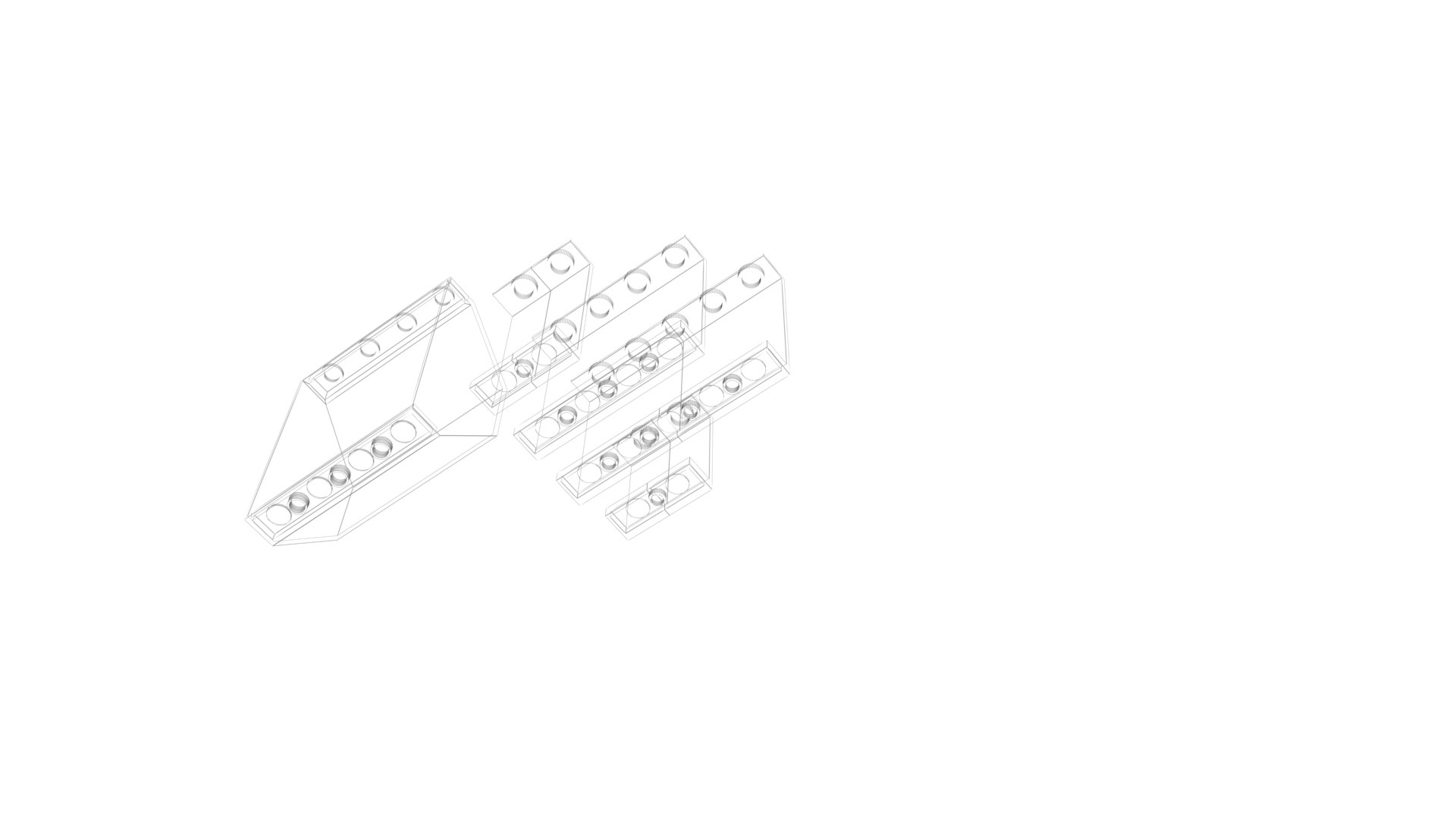 3D transparent lego windows panels model - TurboSquid 1714049