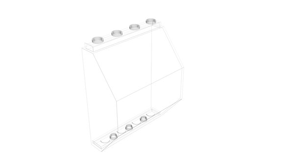3D transparent lego windows panels model - TurboSquid 1714049