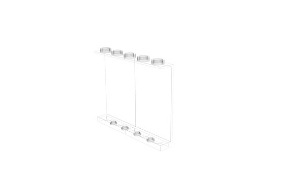 modelo 3d Paneles de ventanas Lego turquesa transparentes - TurboSquid ...