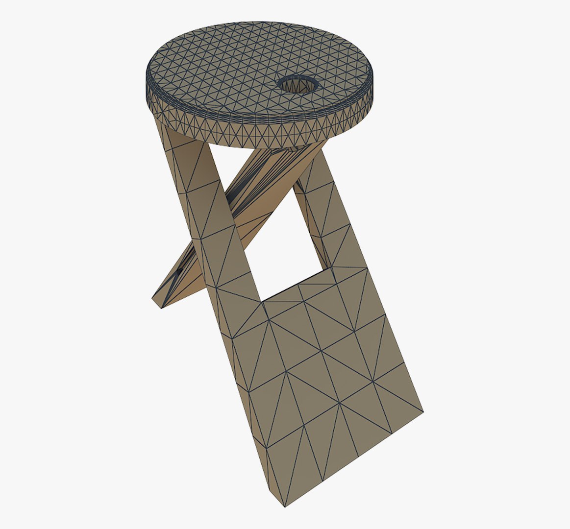 Stool Modeled Model - TurboSquid 1301824