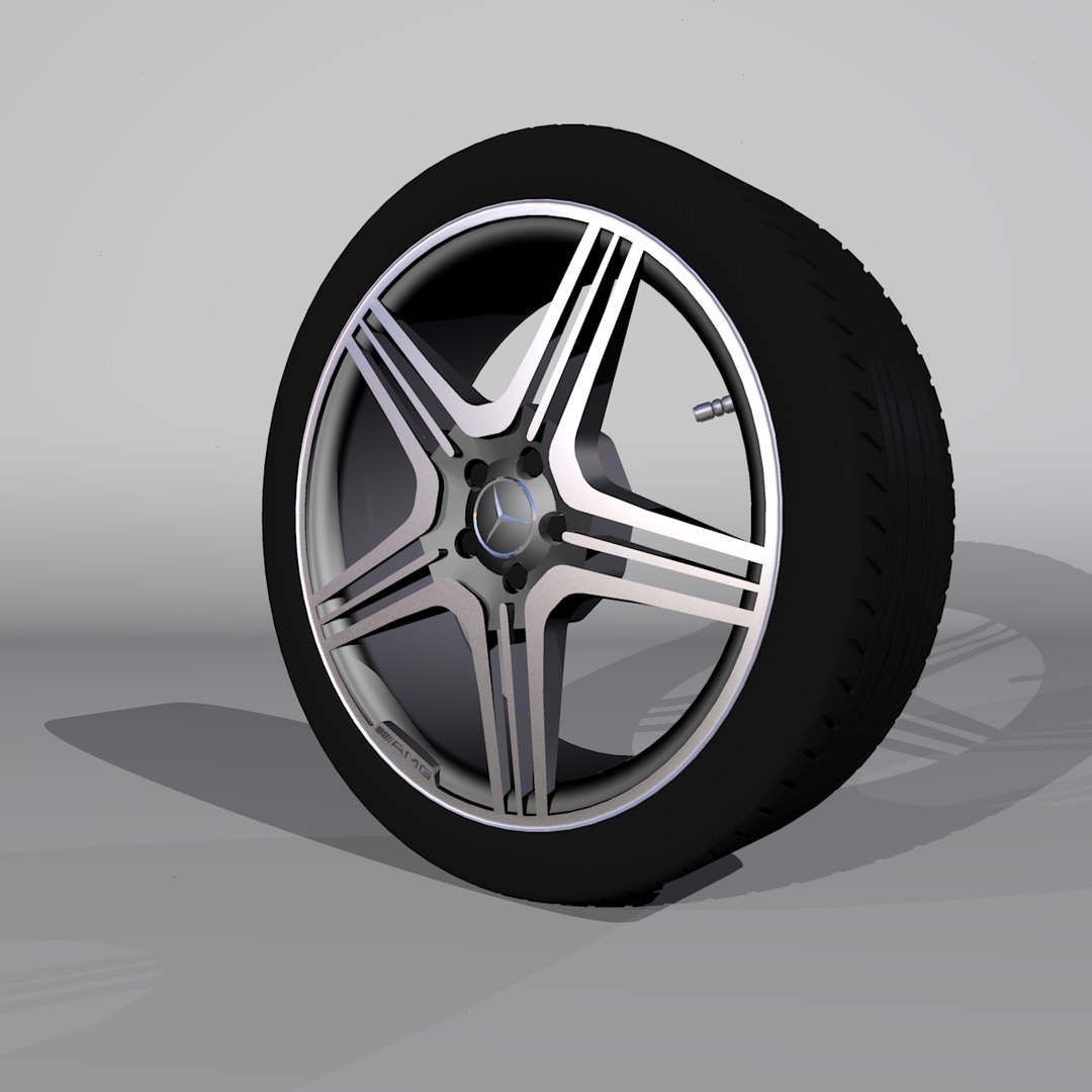 3d mercedes amg wheel model
