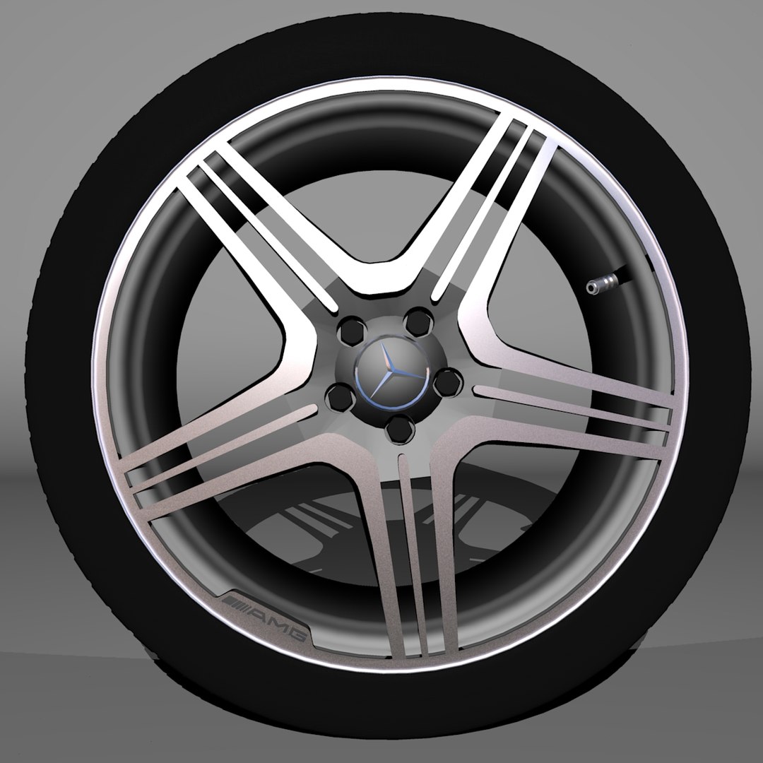 3d mercedes amg wheel model