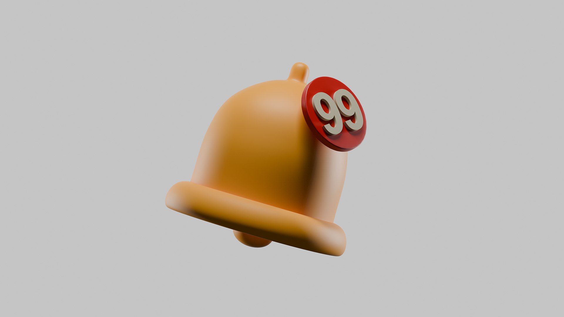 Icon Notification Bell 3D - TurboSquid 2241077
