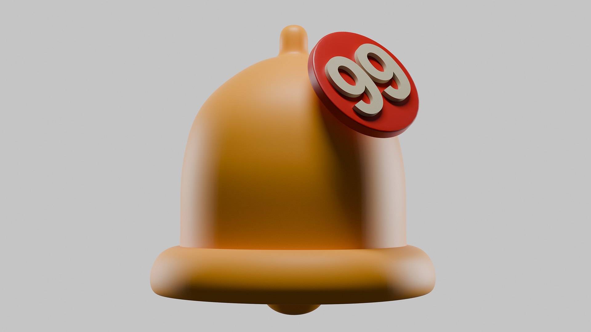 Icon Notification Bell 3D - TurboSquid 2241077
