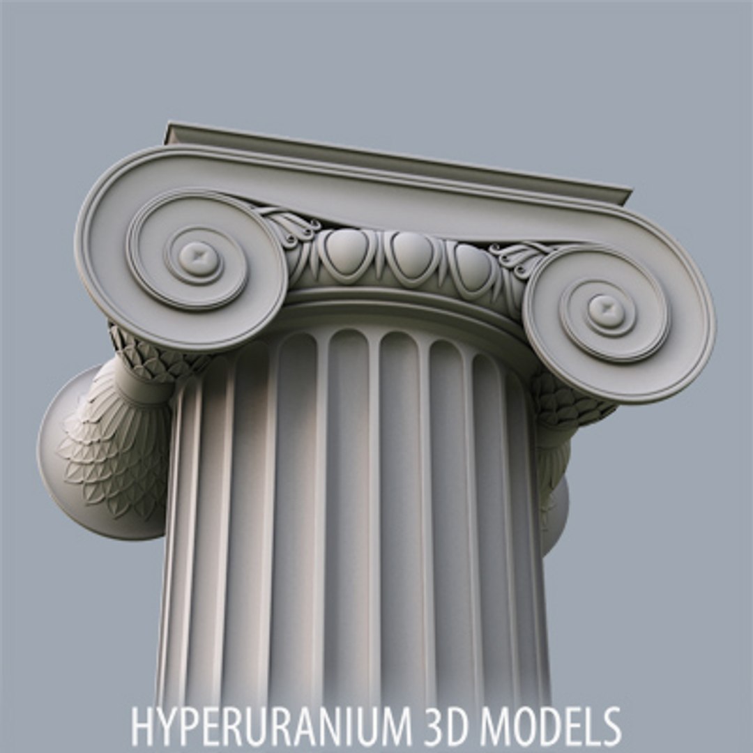 Ionic Column 3d Obj