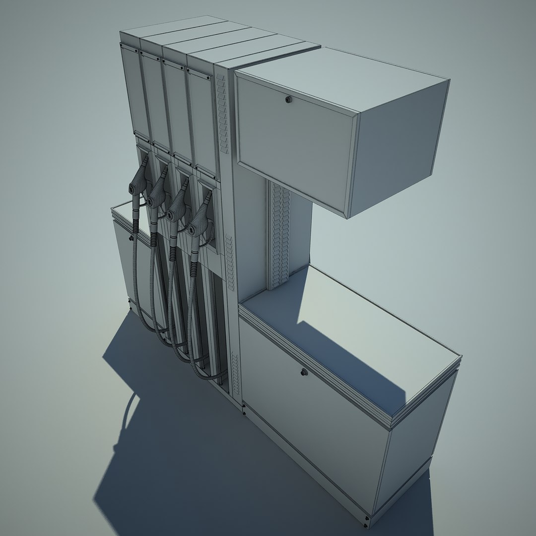 3d Petrol Pump Model