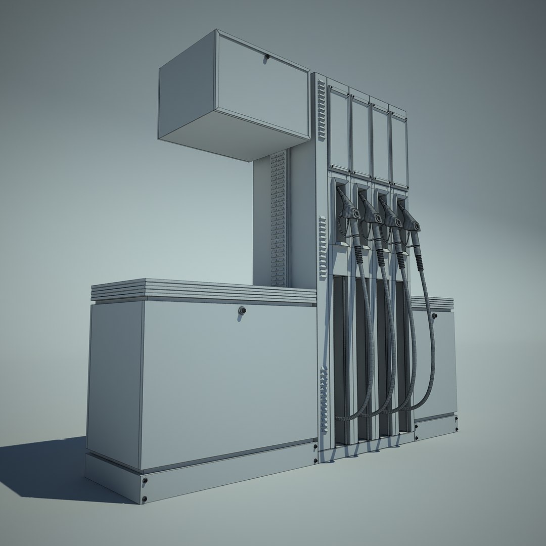 3d Petrol Pump Model