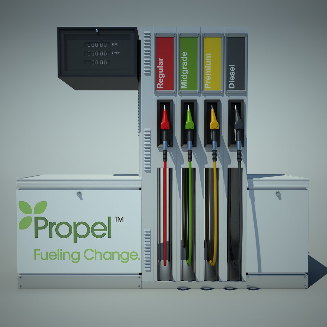 3d Petrol Pump Model