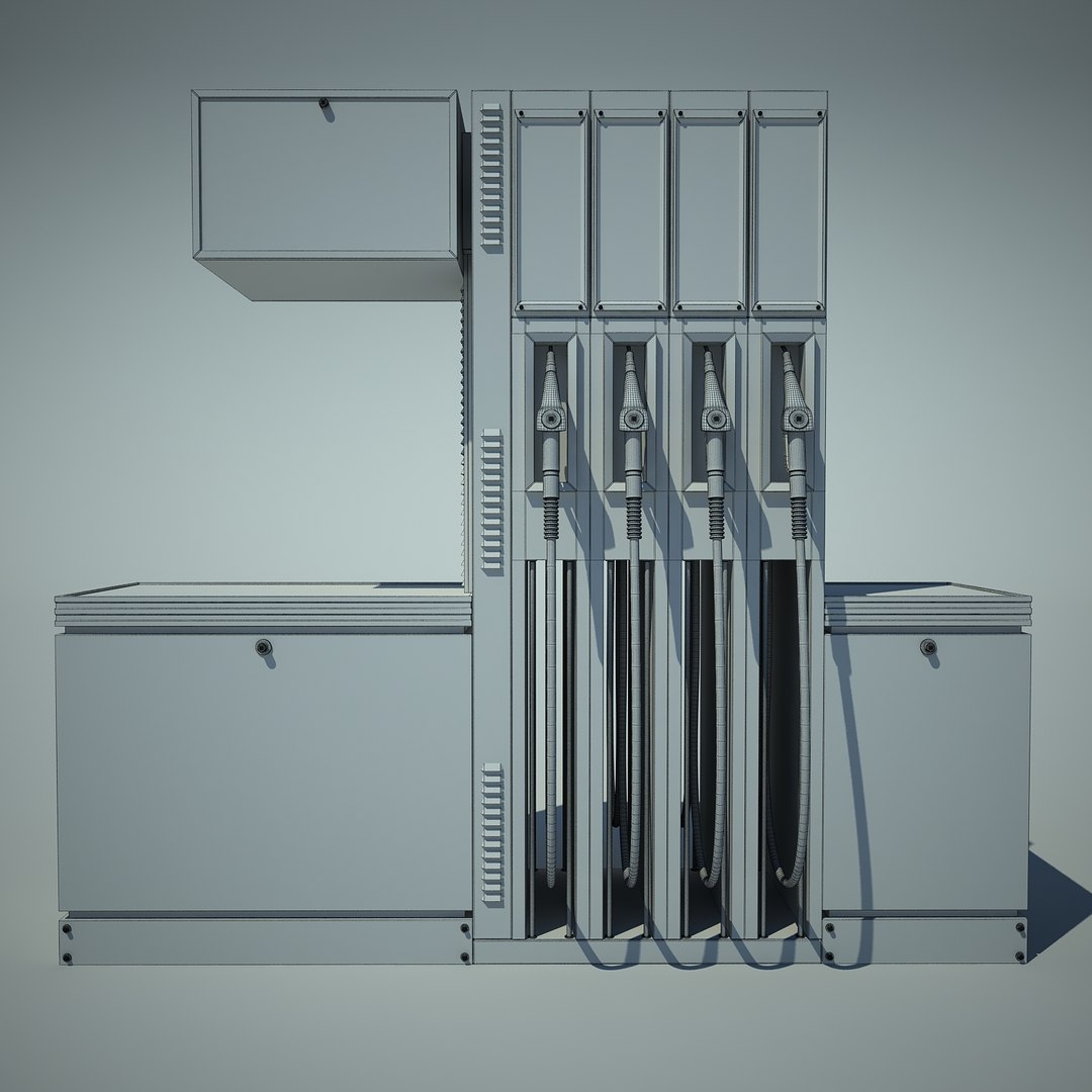 3d Petrol Pump Model