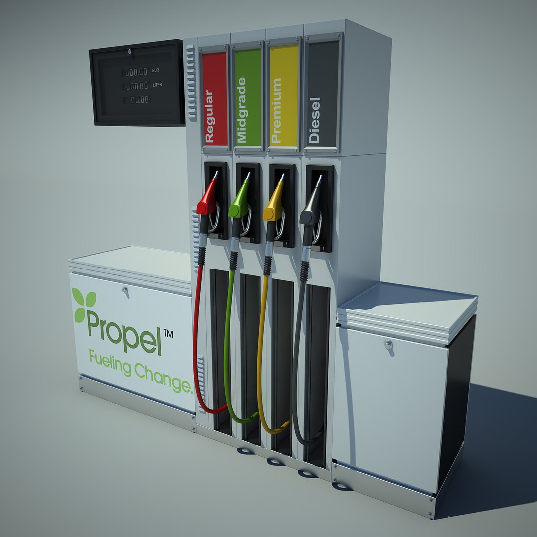 3d Petrol Pump Model