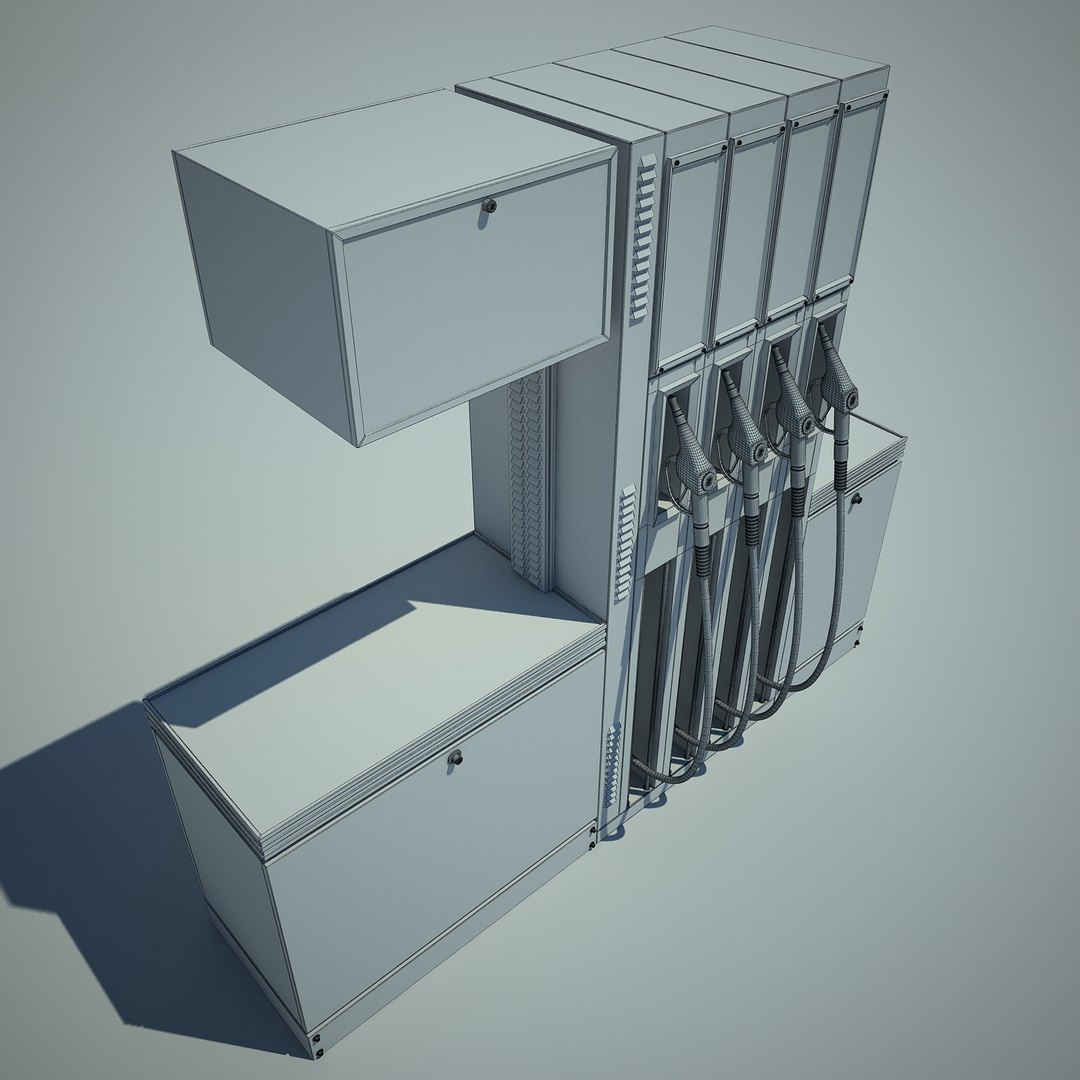 3d Petrol Pump Model