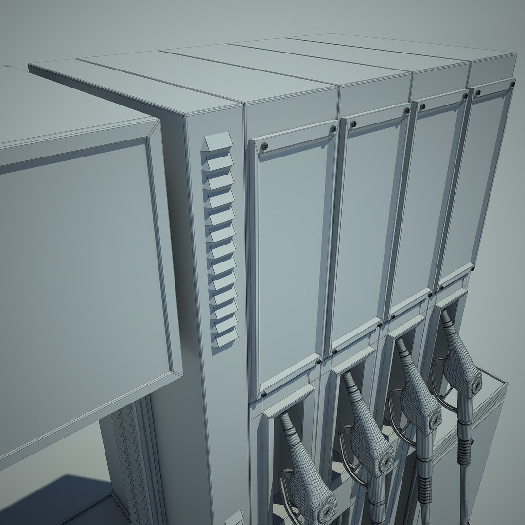 3d Petrol Pump Model