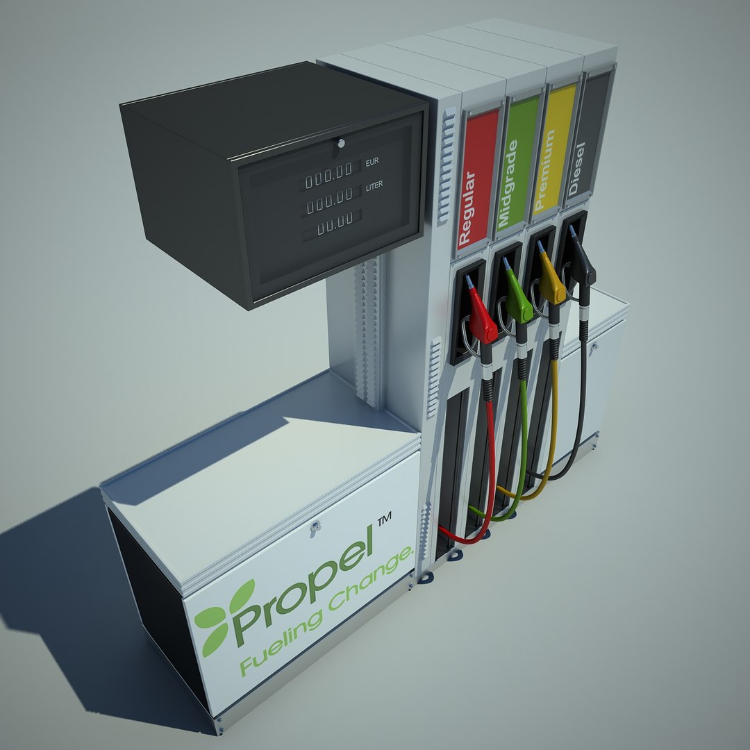 3d Petrol Pump Model
