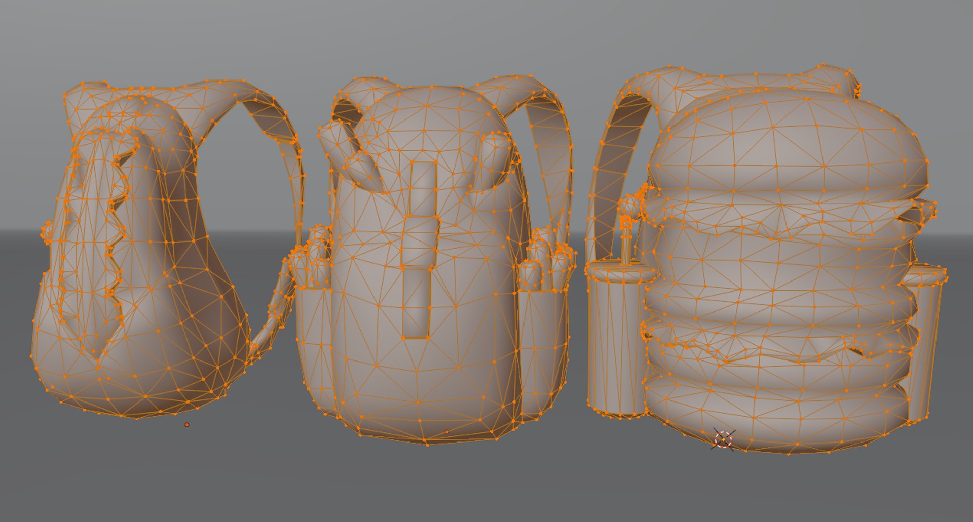 Bag 3x Gourmet Diner backpack 3D - TurboSquid 2081540