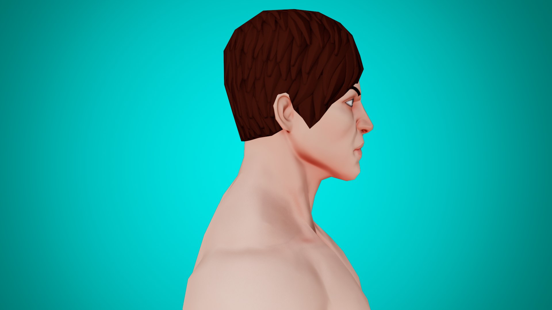 Aaron: Stylized Character - Male Base Mesh Game-ready 3D Model 3D Model ...
