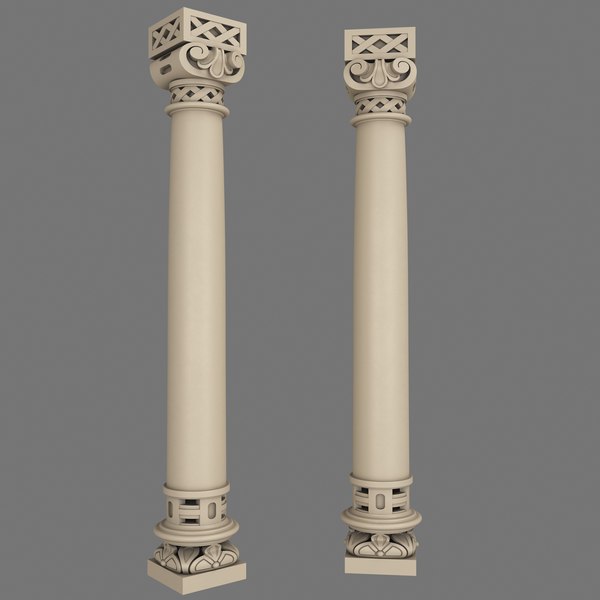 3D Classic Islamic Column 002 - TurboSquid 2066592