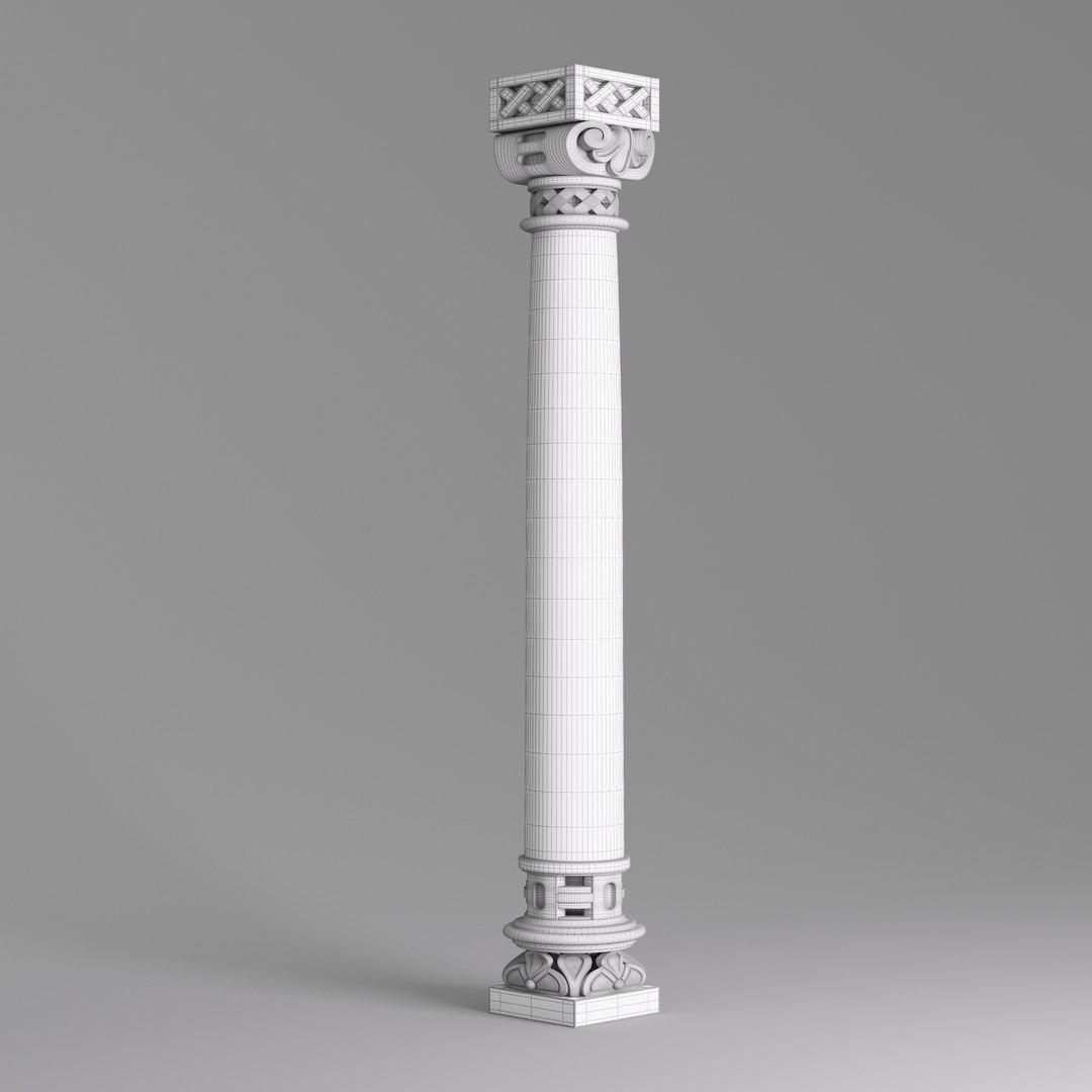 Classic Column 001 3D Model - TurboSquid 2095675