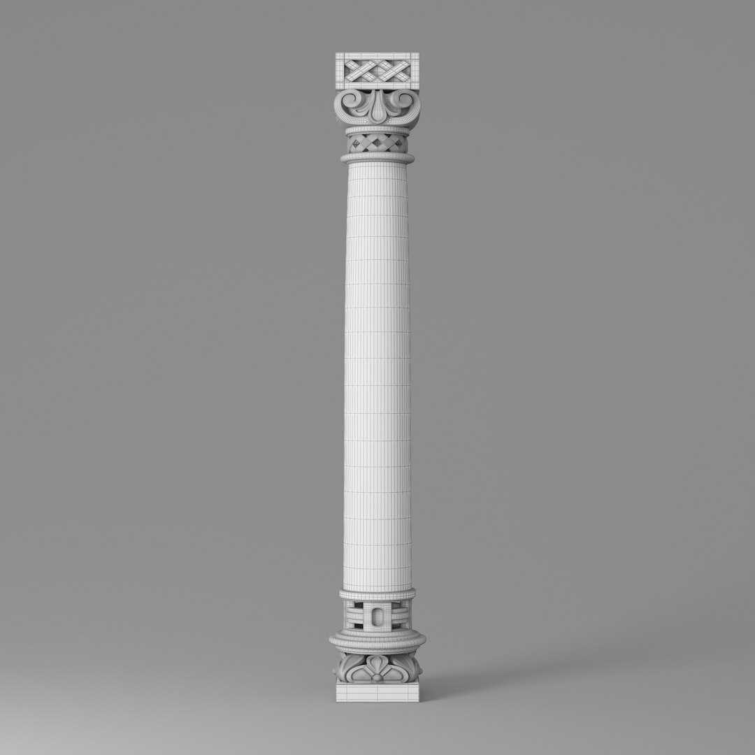 Classic Column 001 3D Model - TurboSquid 2095675