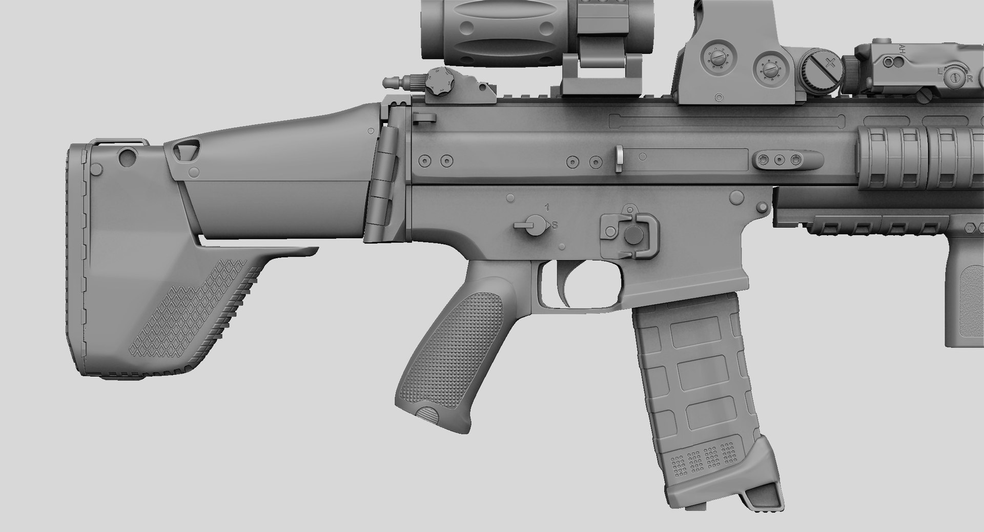 Fn Scar L-cqc Sight 3ds