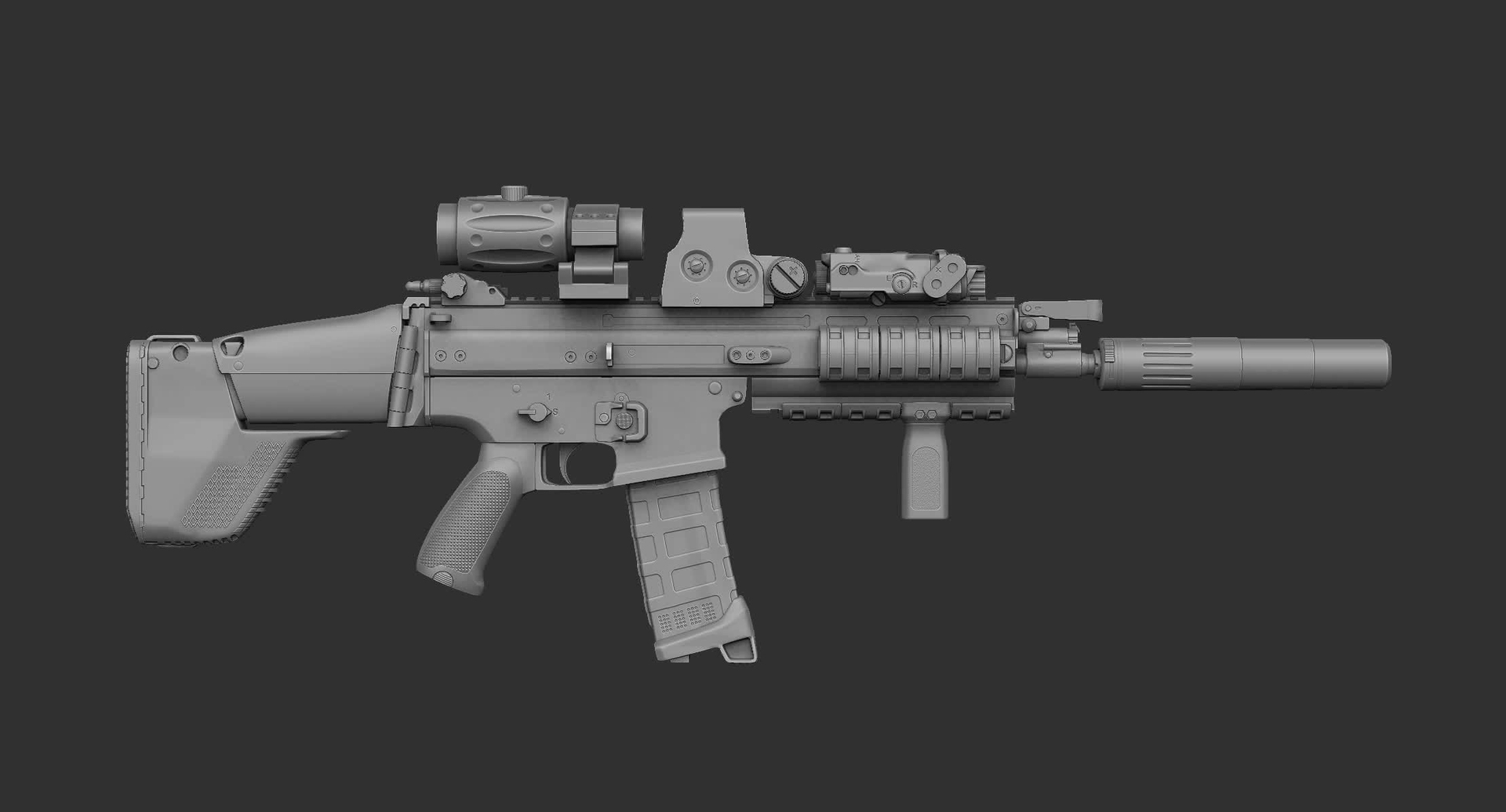 Fn Scar L-cqc Sight 3ds
