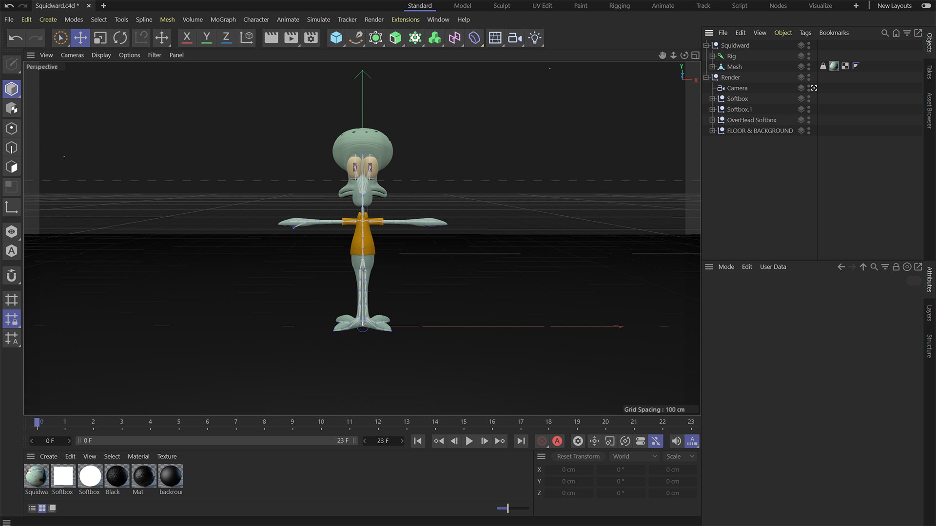3D Squidward - TurboSquid 1837447