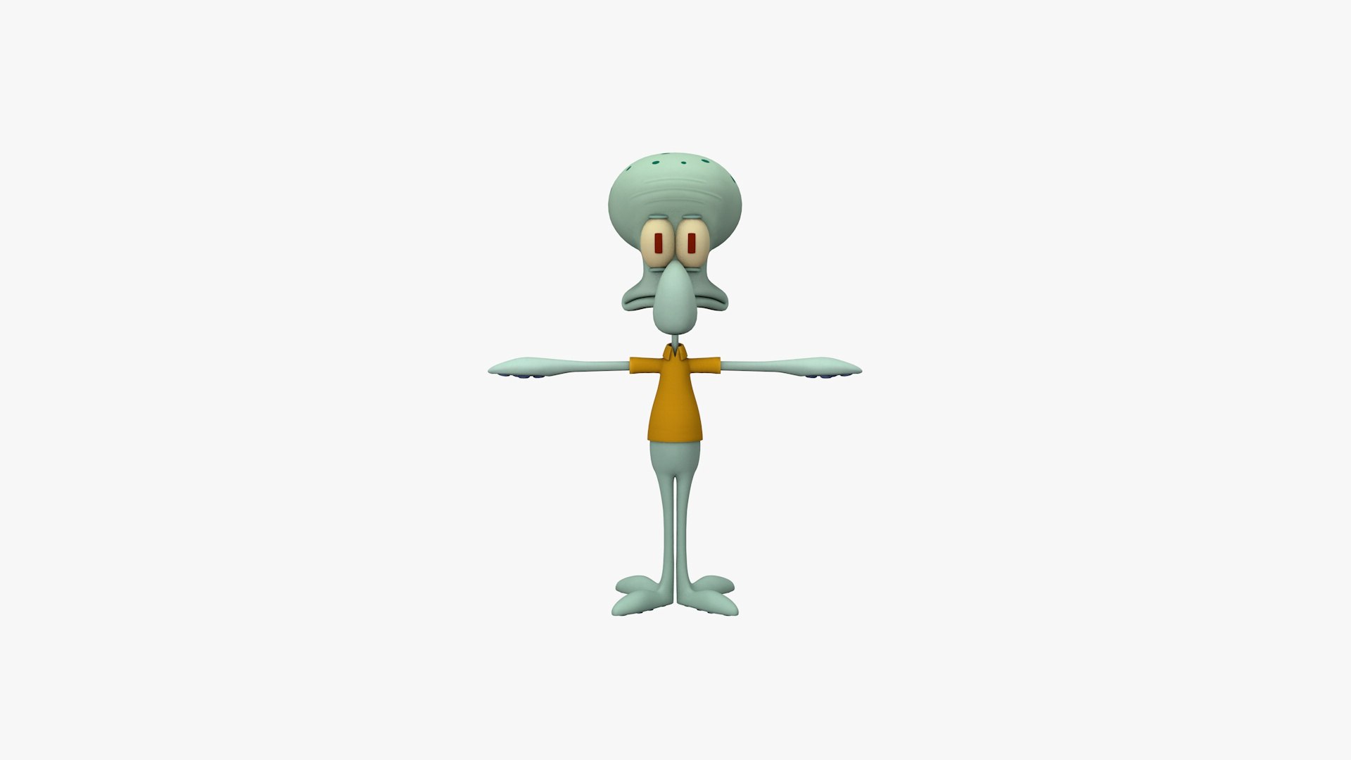 3D Squidward - TurboSquid 1837447
