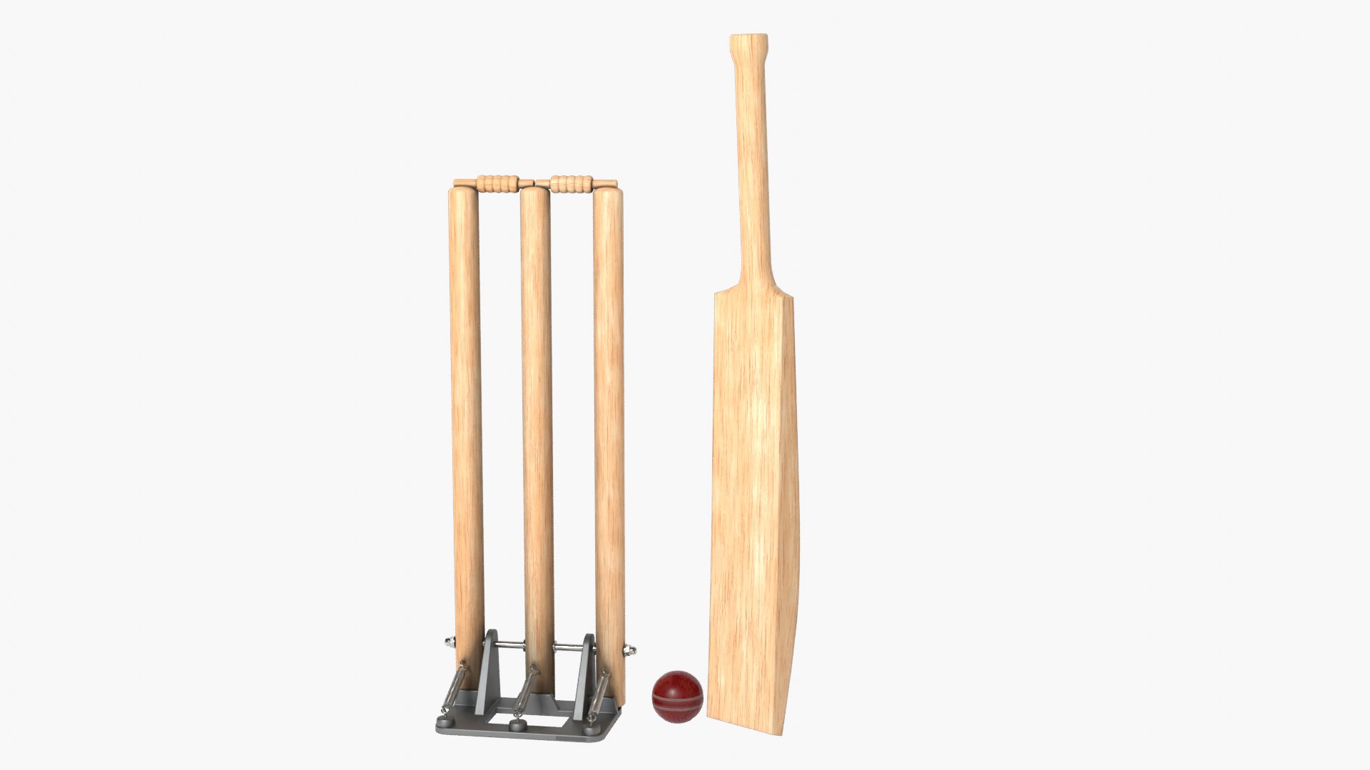 3D Wooden Wicket Model - TurboSquid 2062235