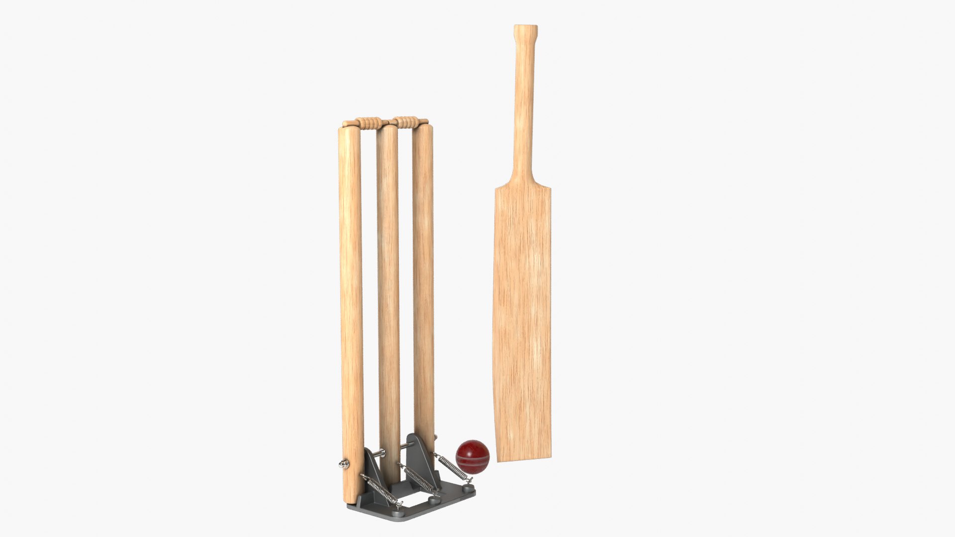 3D Wooden Wicket Model - TurboSquid 2062235