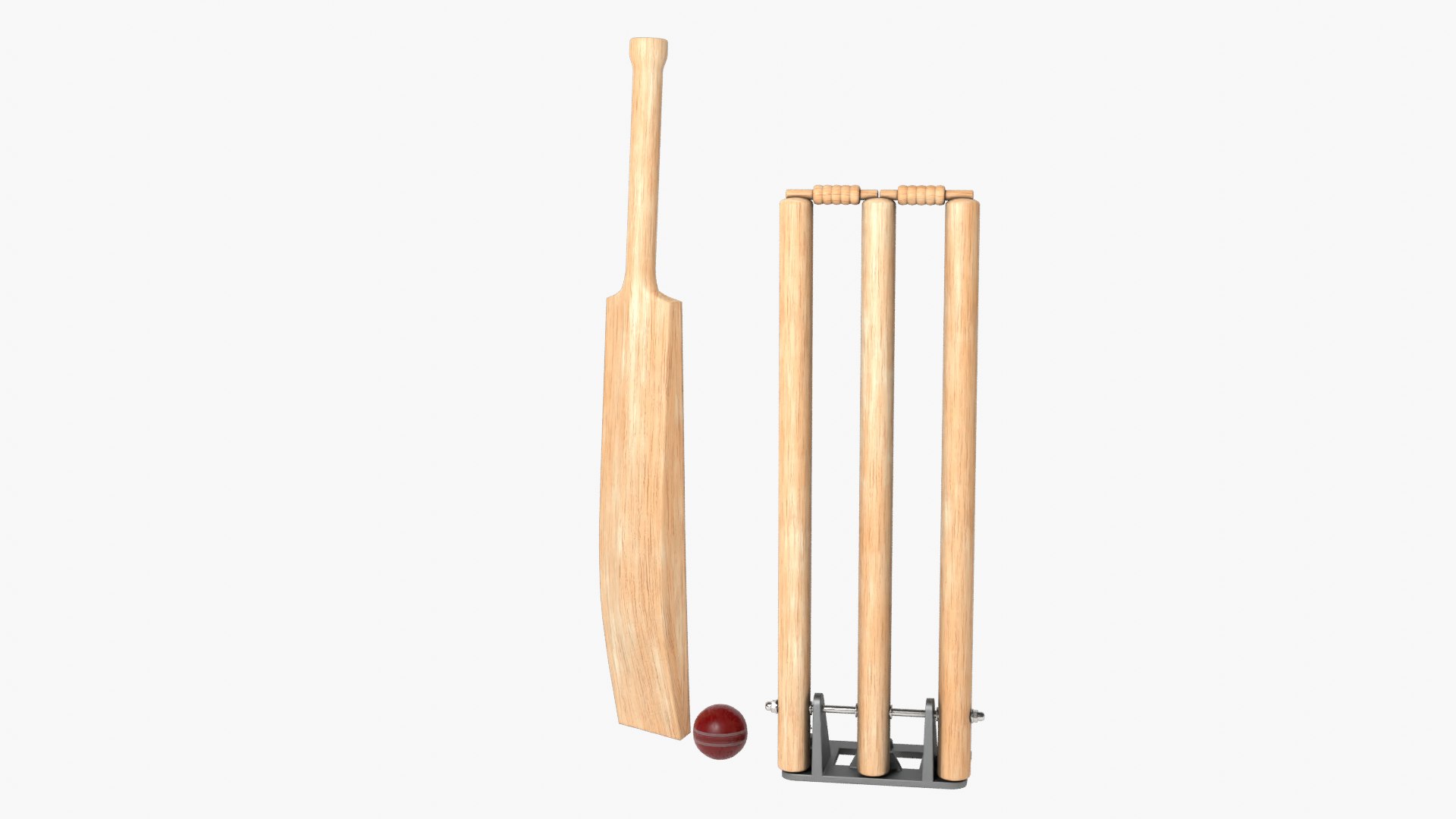 3D Wooden Wicket Model - TurboSquid 2062235