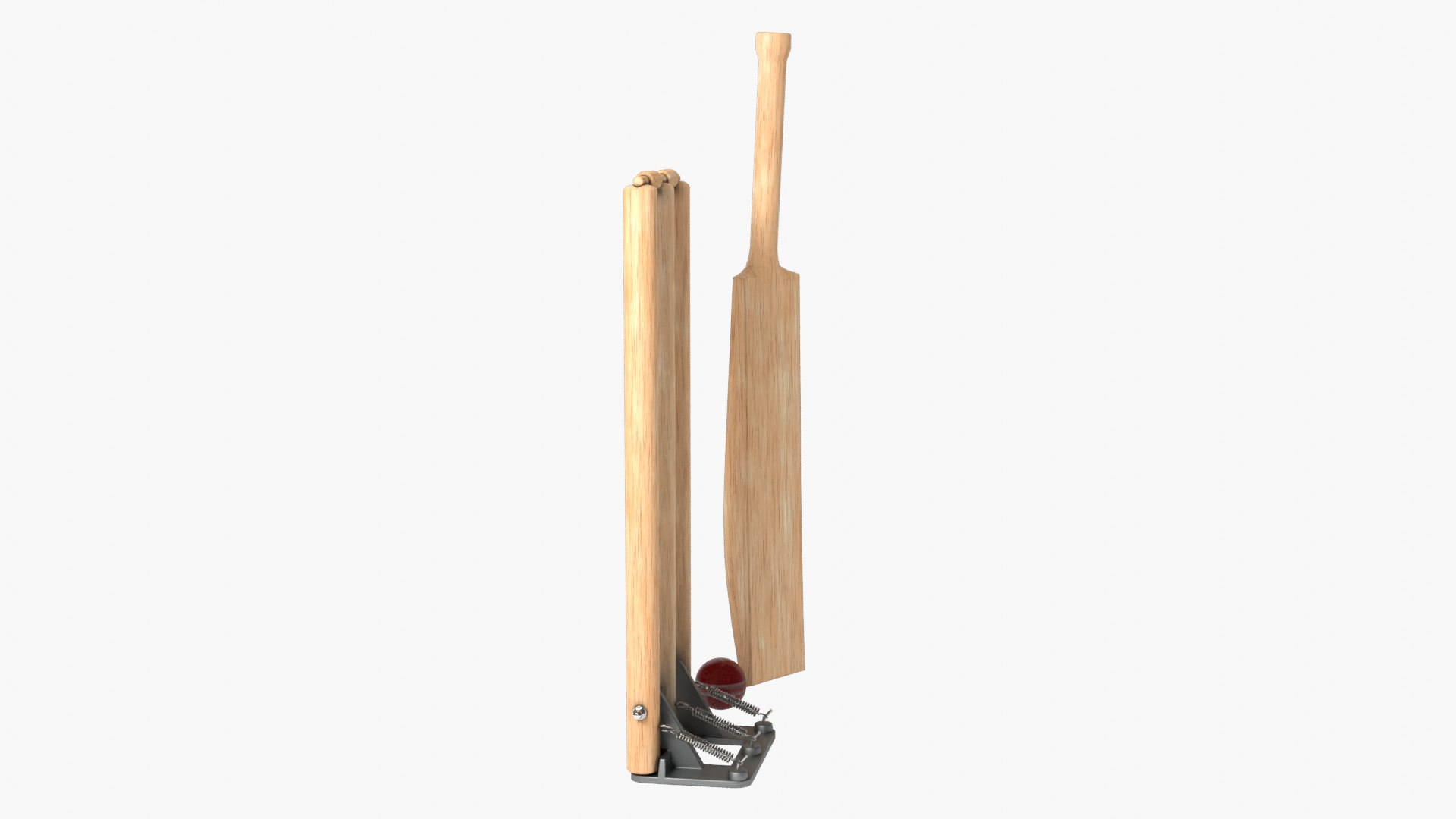 3D Wooden Wicket Model - TurboSquid 2062235