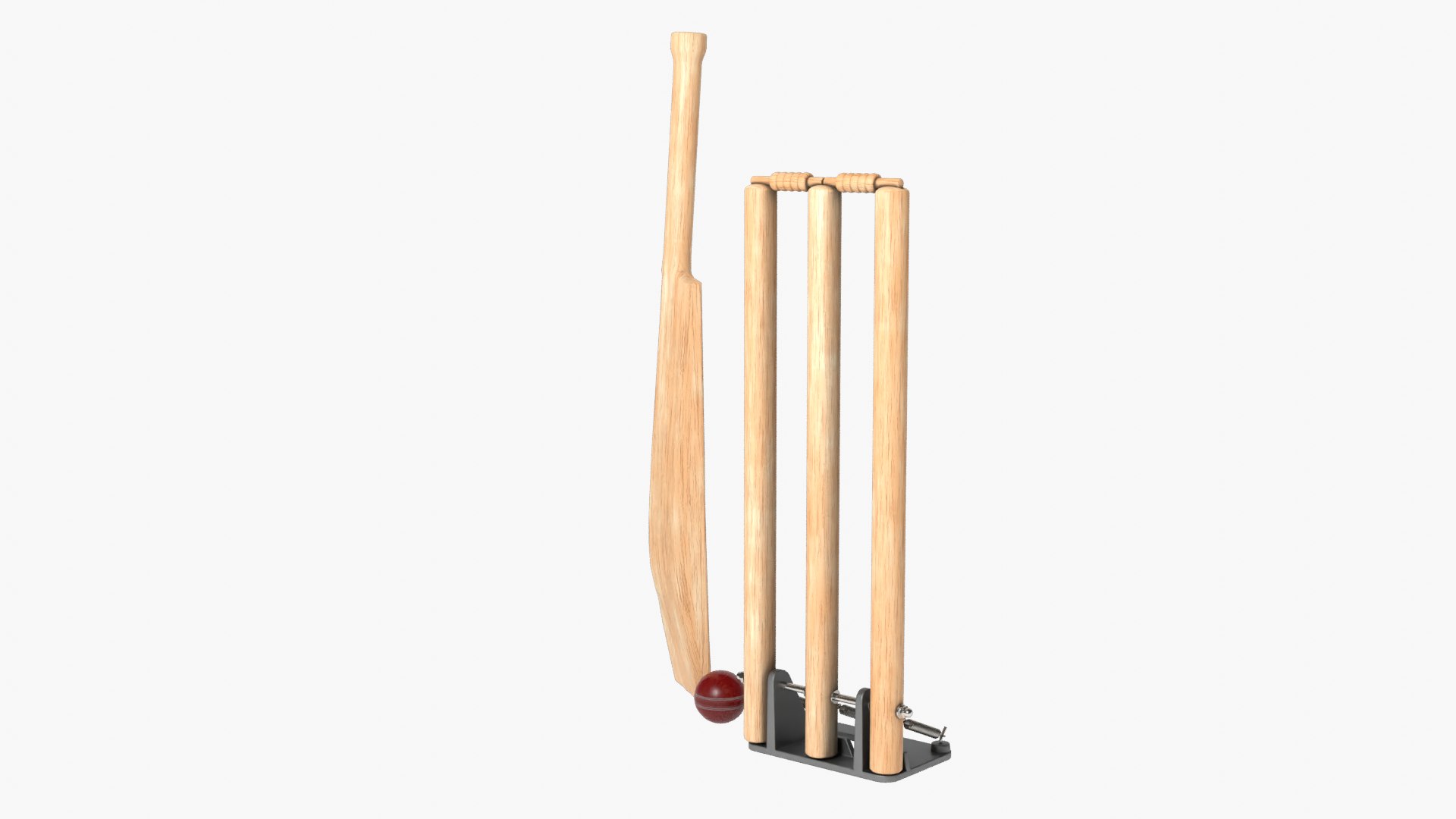 3D Wooden Wicket Model - TurboSquid 2062235