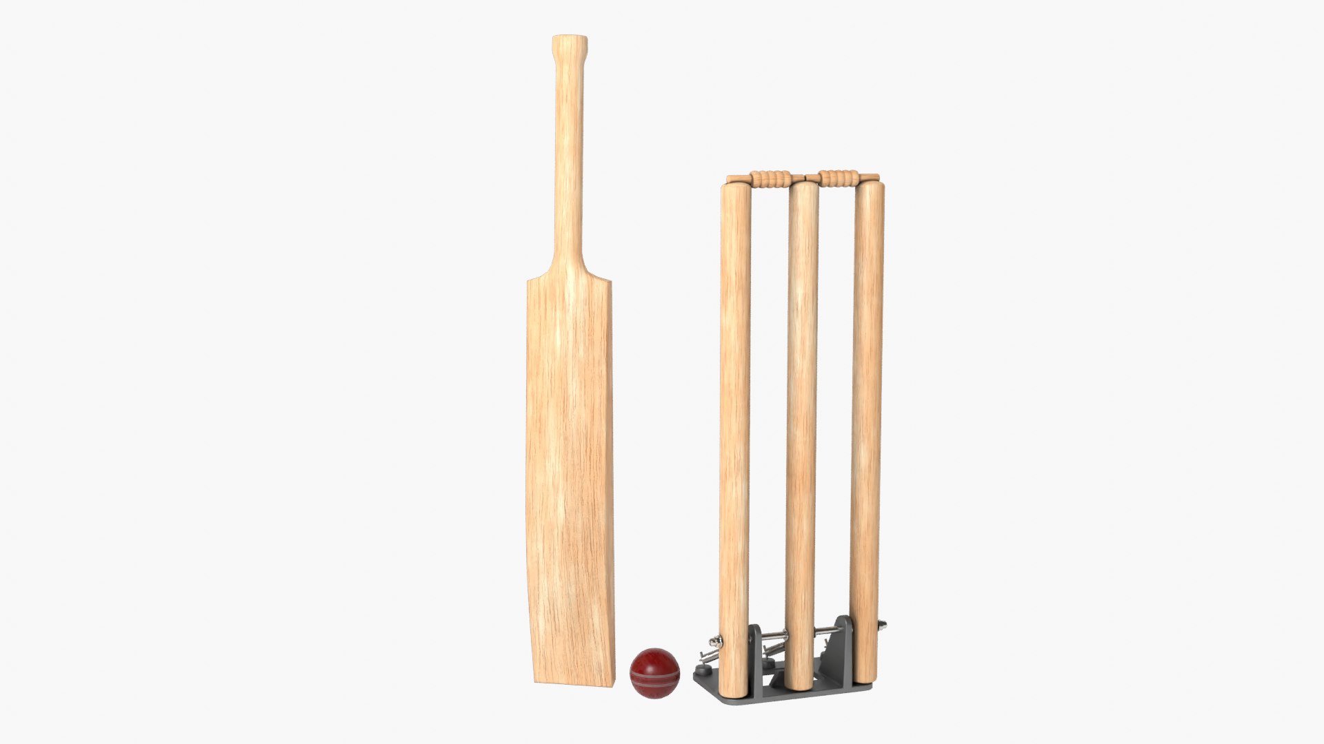 3D Wooden Wicket Model - TurboSquid 2062235