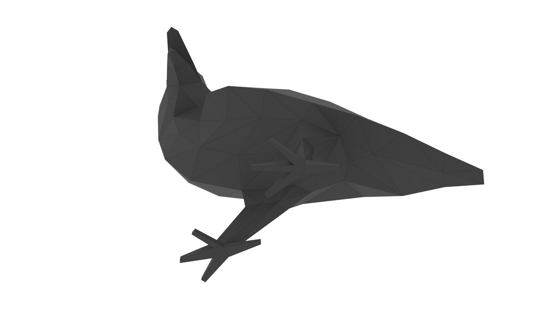 3D Model Crow Papercraft - TurboSquid 1754926