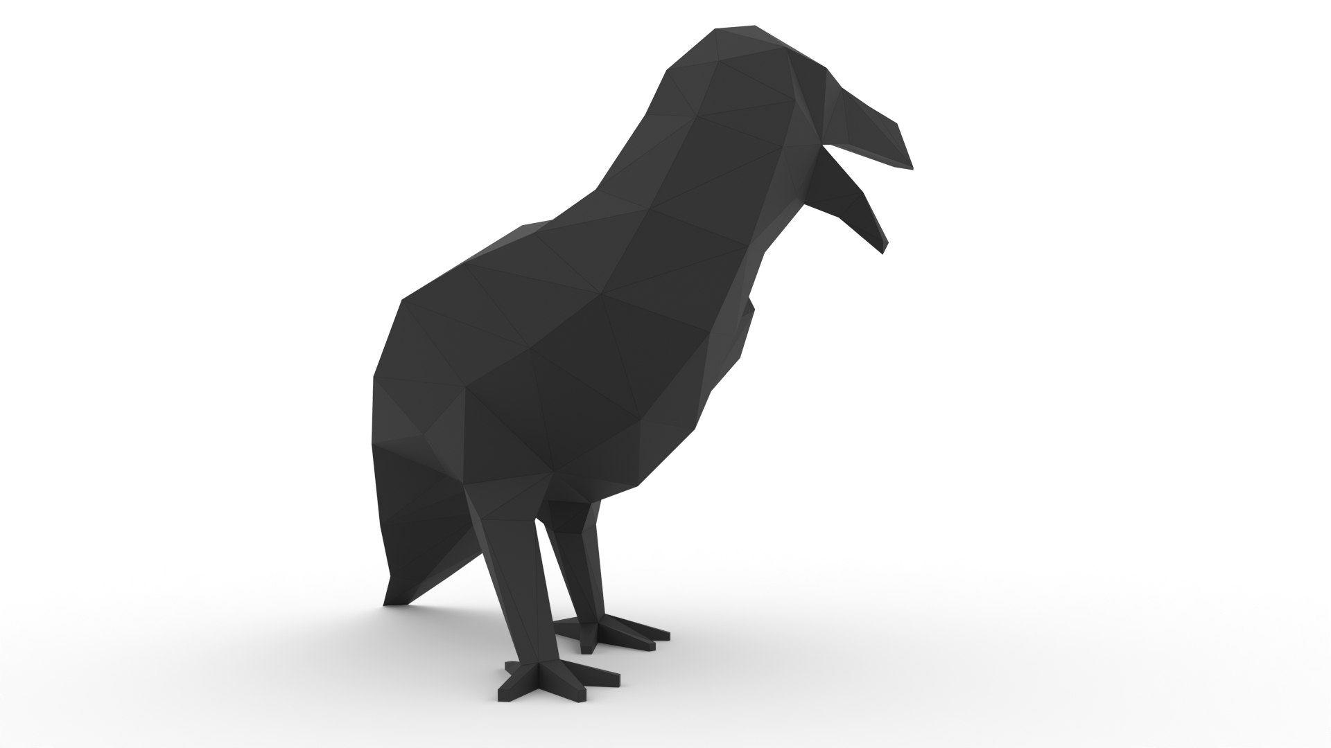 3D Model Crow Papercraft - TurboSquid 1754926