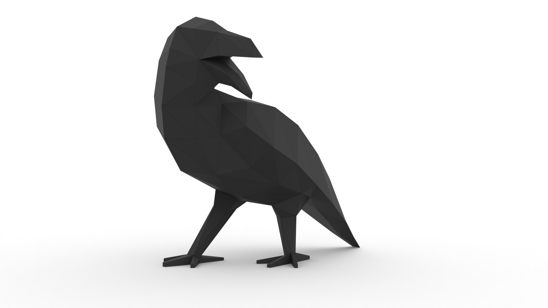 3D Model Crow Papercraft - TurboSquid 1754926