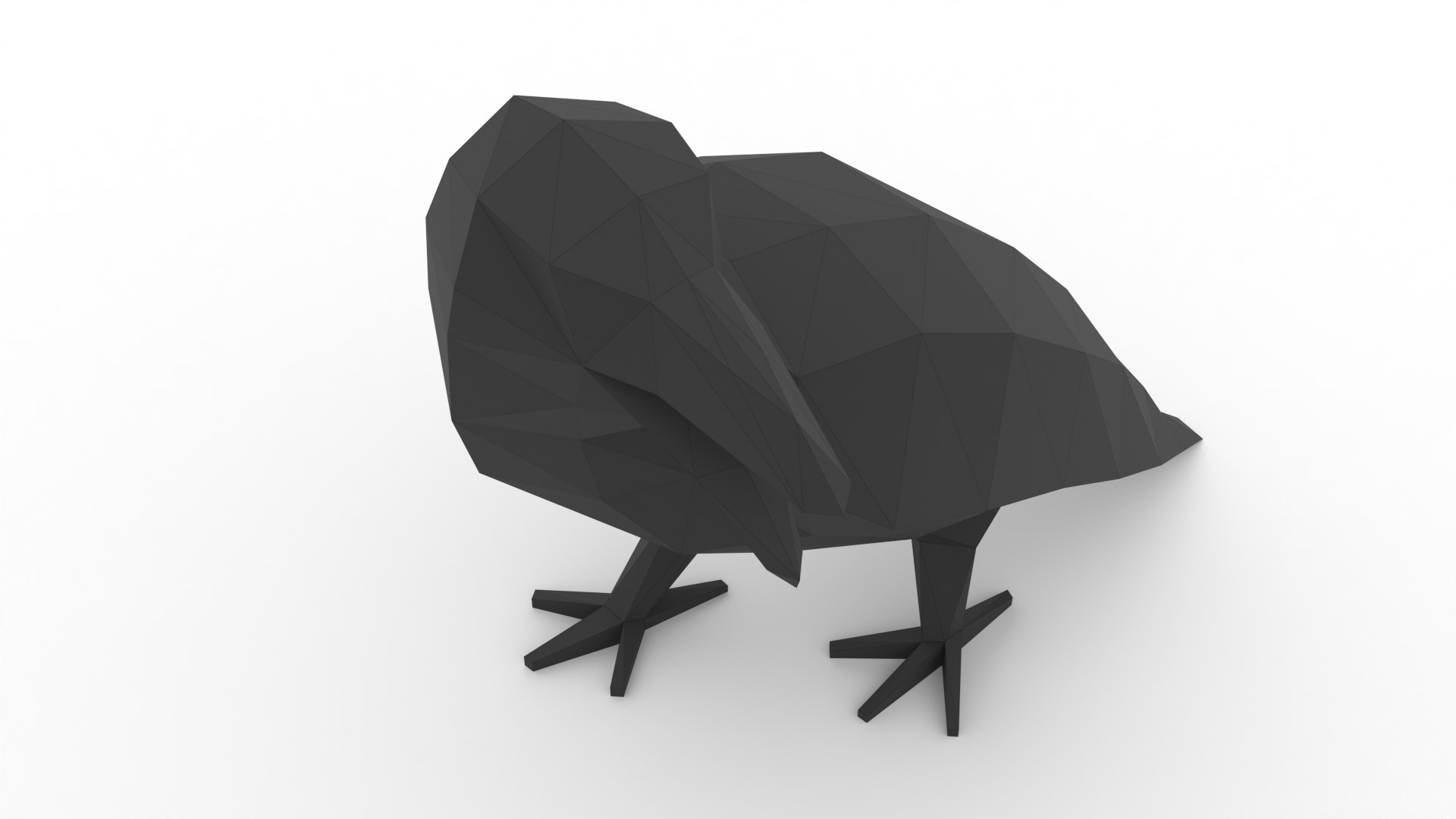 3D Model Crow Papercraft - TurboSquid 1754926