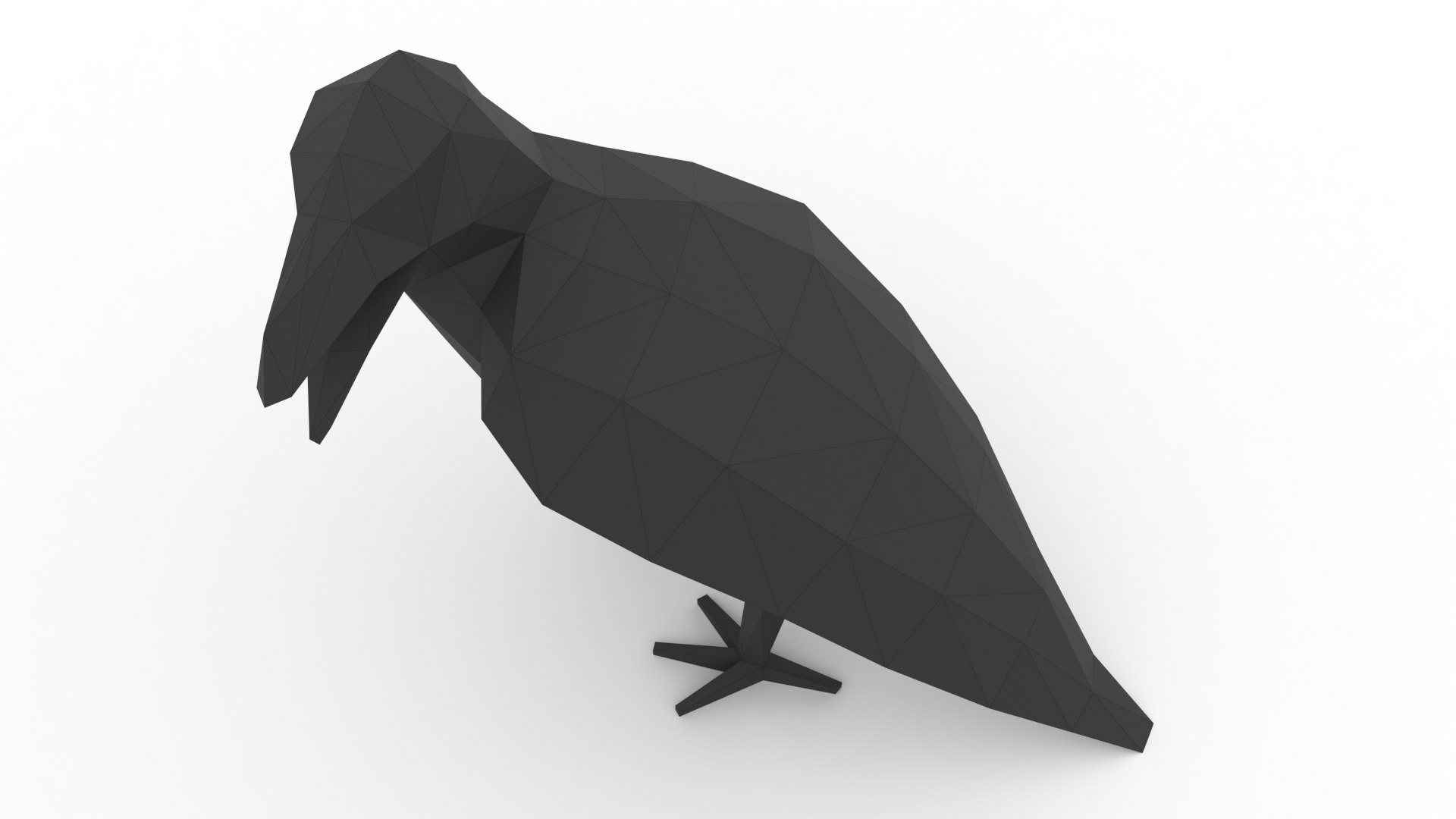 3D Model Crow Papercraft - TurboSquid 1754926