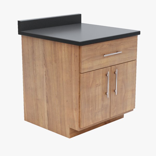 Modern Kitchen Counter End Piece 3D model - TurboSquid 1939316